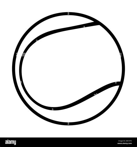 Tennis Ball Black Icon Set Vector Graphics Illustration Isolated