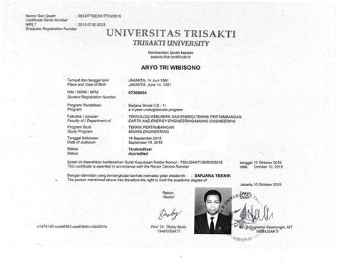 Ijazah Aryo Tri Wibisono St Ppt