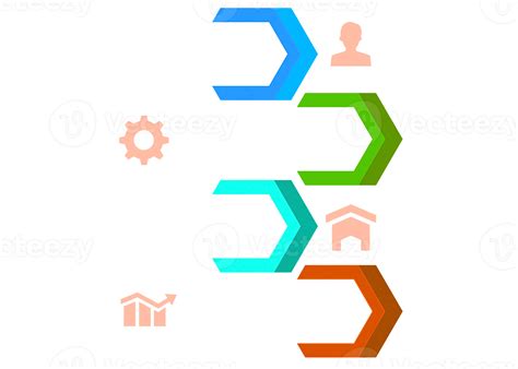Four Steps Colorful Object For Infographic Template 12375951 Png