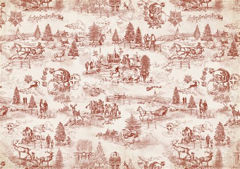 Vellum Paper Decoupage Queen Christmas Toile Vellum Paper