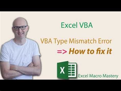 What Is Runtime Error 13 Type Mismatch Vba
