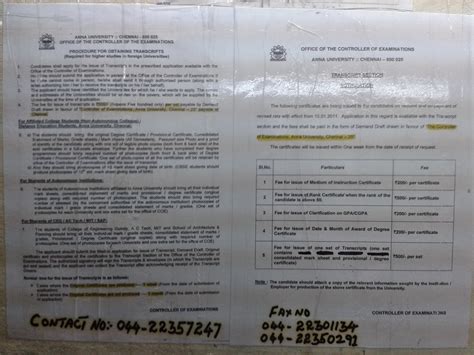 Transcripts From Anna University Getting Transcripts From Anna University