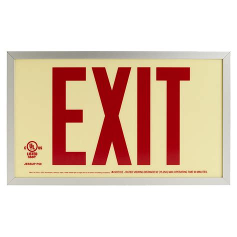 Photoluminescent Exit Signs UL Listed Exit Signs