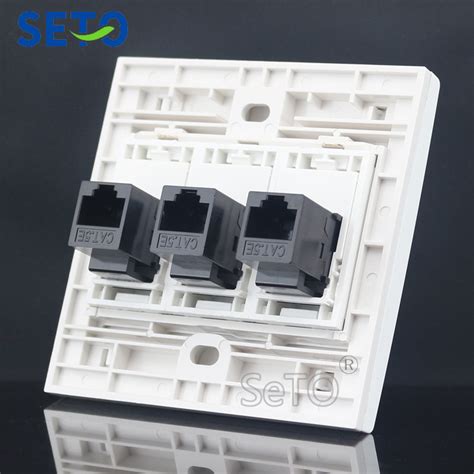Seto 86 Type Three Ports Network Lan Rj45 Cat5e Ou Vicedeal