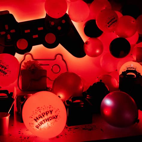 How To Light Up A Gaming Birthday Party Theme