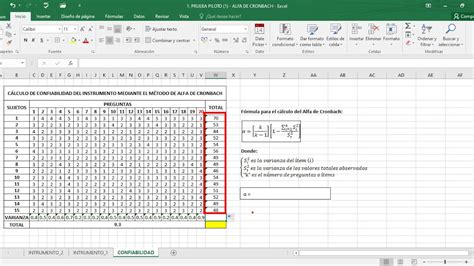 Alfa De Cronbach Ejemplo Excel Image To U