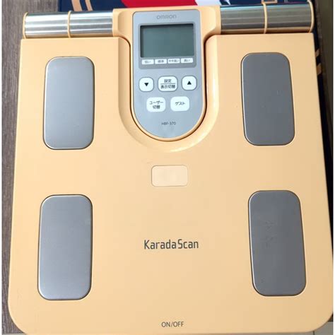 廉售 二手 Omron 歐姆龍 體脂計 Hbf 370 Hbf 370y 體重計 體脂計 身體組成 體脂肪 黃色 蝦皮購物