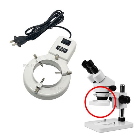 หลอดไฟ โคมไฟ ไฟวงแหวนกล้องไมโครสโคป หลอดไฟใส่กล้องจุลทรรศน์ กล้องสเตอริโอไมโครสโคป Stereo