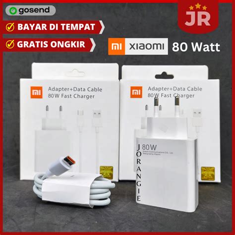 Jual Charger Carger Xiaomi W Watt Adapter Data Cable Type C Fast Charger Original Ori