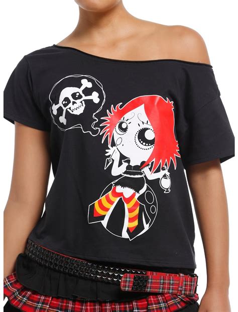 Ruby Gloom Girls Off Shoulder T Shirt Hot Topic