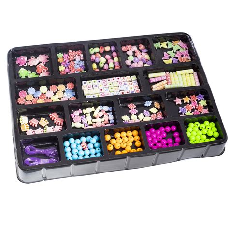 Набор для создания украшений бусины Alingar 360х280х35мм Fashion Jewelry 13 вид бус 2х1 2