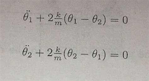 Solved Two Masses M Are Connected To Each Other With Two