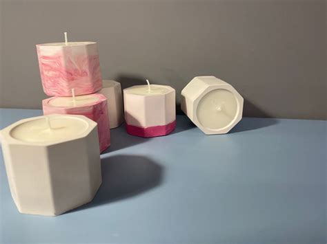 Свеча в кашпо •МИКРОБ• Свеча Свечи ручной работы Подсвечники