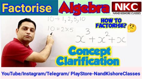 Factorise Basic Concept Factorisation In Algebra Concept