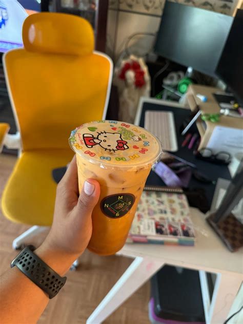 Hello Kitty Thai Tea🧋 Thai Tea Hello Kitty Kitty