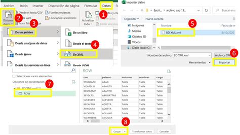 importar archivos txt csv xml access y excel con power query