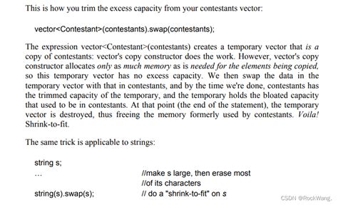 【c 】vector释放内存之swap方法 csdn博客