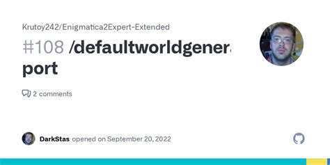 Defaultworldgenerator Port · Issue 108 · Krutoy242enigmatica2expert Extended · Github