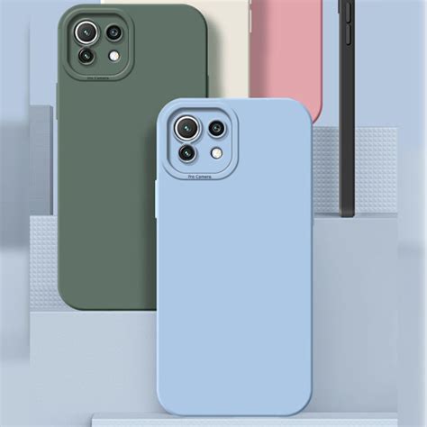 Olige Case For Xiaomi Mi 11 Lite 5g Ne Liquid Silicone Matte Waterproof