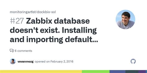 Zabbix Database Doesnt Exist Installing And Importing Default Settings · Issue 27