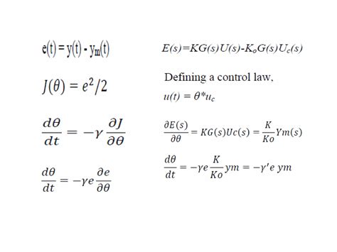 some adaptive control schemes implementations using matlab ppt
