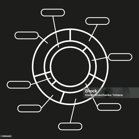 Diagram Chart Icon Infographic Structure Circular Vector Graph Data Visualization Symbol Stock