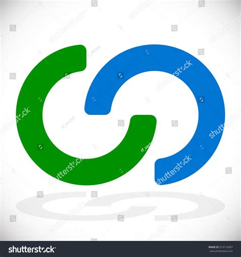 Interlocking Circles Interlocking Rings Abstract Connection Stock Vector Royalty Free