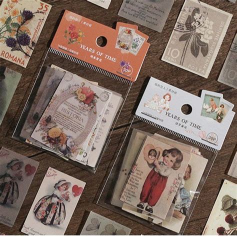 30ชิ้นมินิกระดาษตกแต่งวินเทจ ทําเอง สมุดวารสารตกแต่งวัสดุ Shopee Thailand