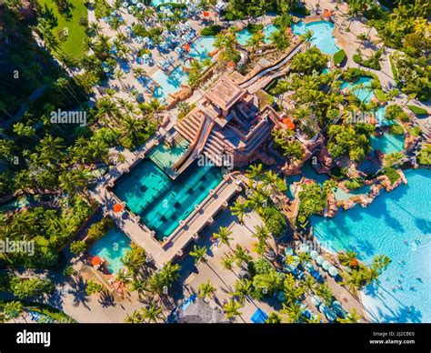 Mayan Temple Water Slide Aerial View Including Leap Of Faith And