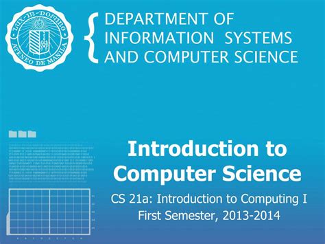 Ppt Introduction To Computer Science Powerpoint Presentation Free
