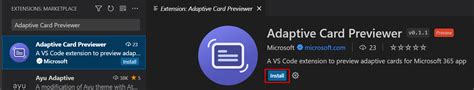 How To Install Adaptive Card Previewer Teams Microsoft Learn