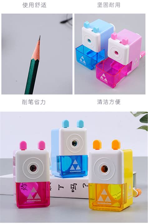 创意手摇卷笔刀铅笔刀可爱削笔器中小学削铅笔机礼物儿童学习文具 阿里巴巴