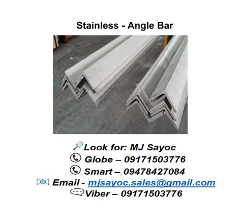 Stainless Angle Bar On Carousell