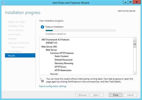 Установка iis в windows server 2012 r2 internet