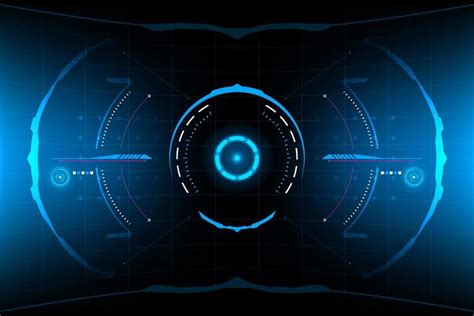 Abstract Futuristic Round Hud 690874 Vector Art At Vecteezy