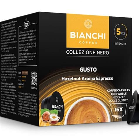 Кафе капсули Bianchi Hazelnut Espresso съвместими с Dolce Gusto 16 бр