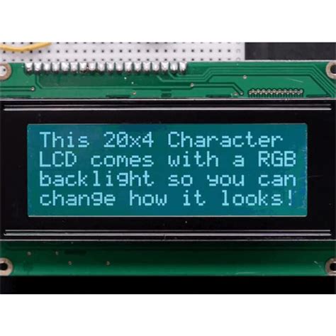 RGB Backlight Negative LCD 20x4 Extras RGB On Black Buy In Australia ADA498 Adafruit