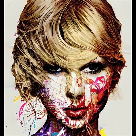 Taylor Swift Centered Symmetrical Key Visual · Creative Fabrica