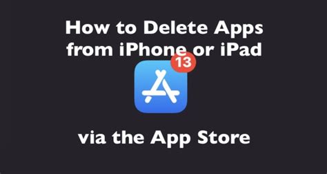 How To Delete Apps From IPhone IPad Via App Store With A Gesture Trick