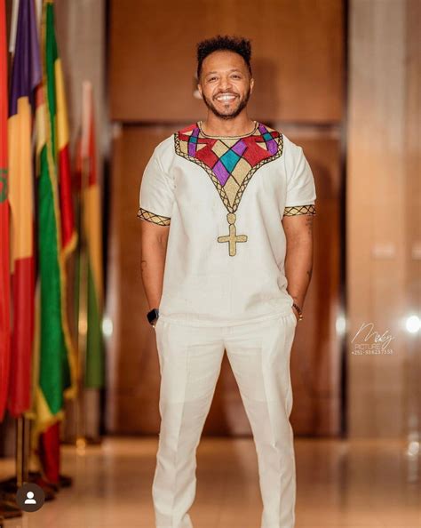 Habesha Stylemen Clothhabeshan T Shirt And Trousers Ethiopian