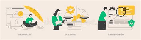 It Security Abstract Concept Vector Illustrations Stock Vector Illustration Of Classic