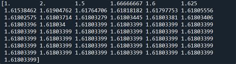 Fibonacci Numbers Ratio Mth 311 Advanced Calculus I