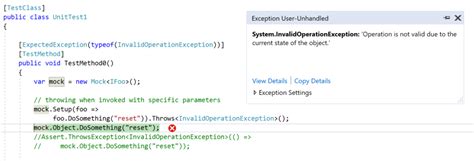 C How To Assert An Exception Has Been Thrown Stack Overflow