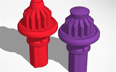 3d Design Beyblade X Bit Wide Needle And Pen Tinkercad