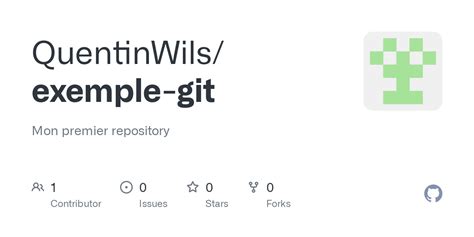 Github Quentinwils Exemple Git Mon Premier Repository