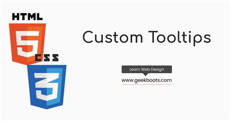 Custom Tooltips Css Geekboots