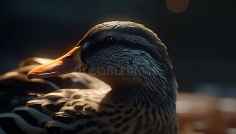 male mallard duck quacks at camera cute generated by ai stock illustration illustration of