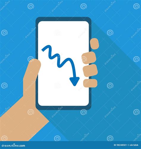 Flat Design Declining Graph Stock Vector Illustration Of Market Arrow