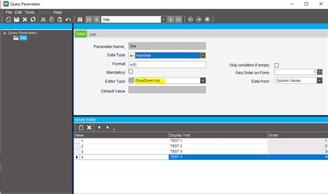 BAQ Table Criteria MultiValue Dropdown Kinetic ERP Epicor User Help
