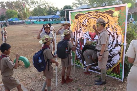 กิจกรรมเข้าค่ายพักแรม และเล่นรอบกองไฟ ลูกเสือ เนตรนารี กลุ่มเครือข่ายสถานศึกษาเมืองหนองคาย กลุ่ม